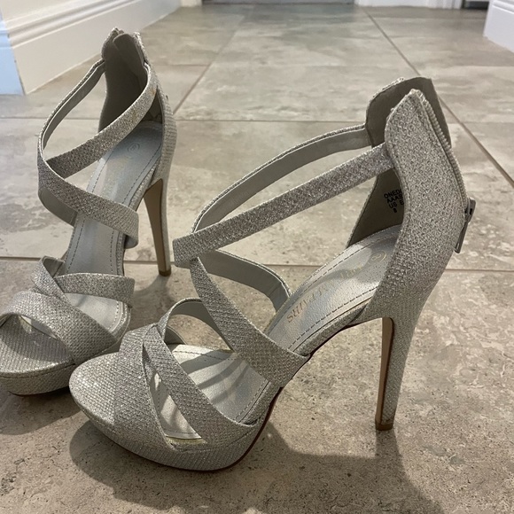 Shoes | Silver 5 Heels | Poshmark